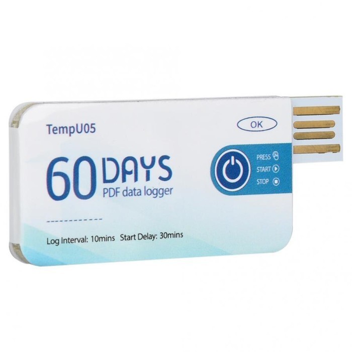 Jual Single Use Temperature Data Logger Disposable USB Logger Suhu ...