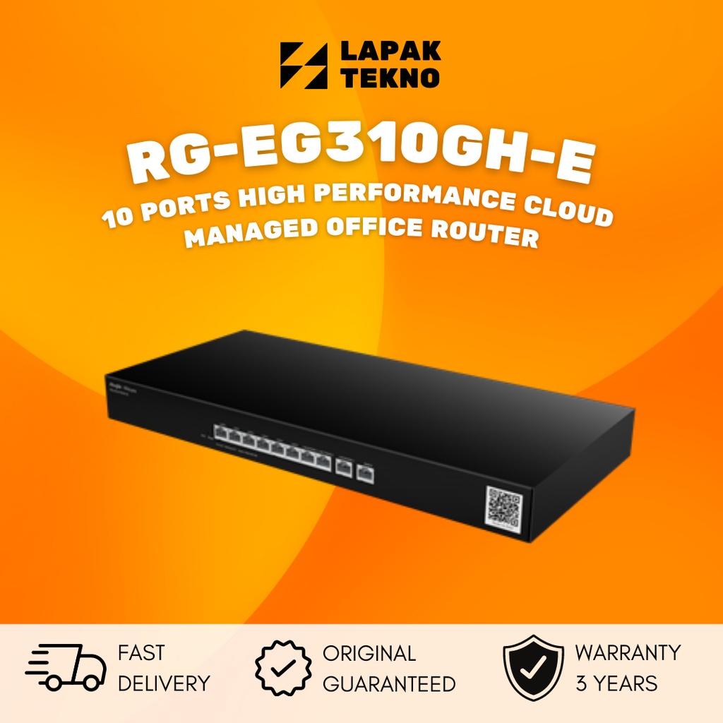 Jual RG-EG310GH-E 10 PORTS CLOUD MANAGED HIGH PERFORMANCE ROUTER ...