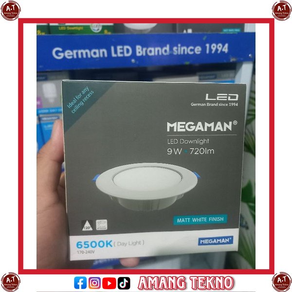 Jual LAMPU LED DOWNLIGHT MEGAMAN 5W-24W | Shopee Indonesia