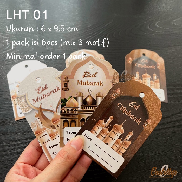 Jual Hangtag Hang Tag Lebaran Idul Fitri LHT 01 Kartu Ucapan Hampers ...