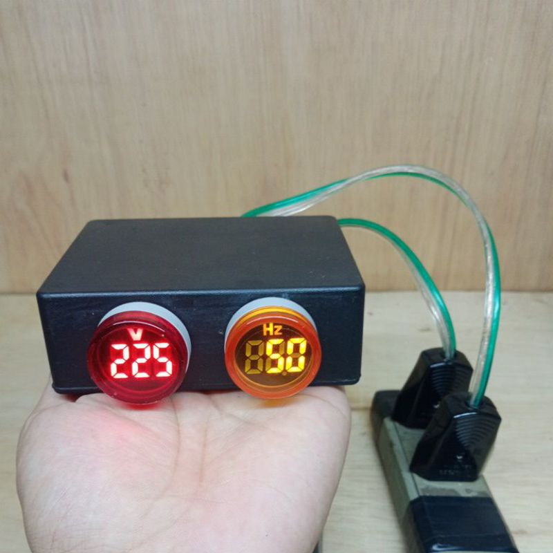 Jual volt meter plus hz meter digital siap pakai akurat | Shopee Indonesia