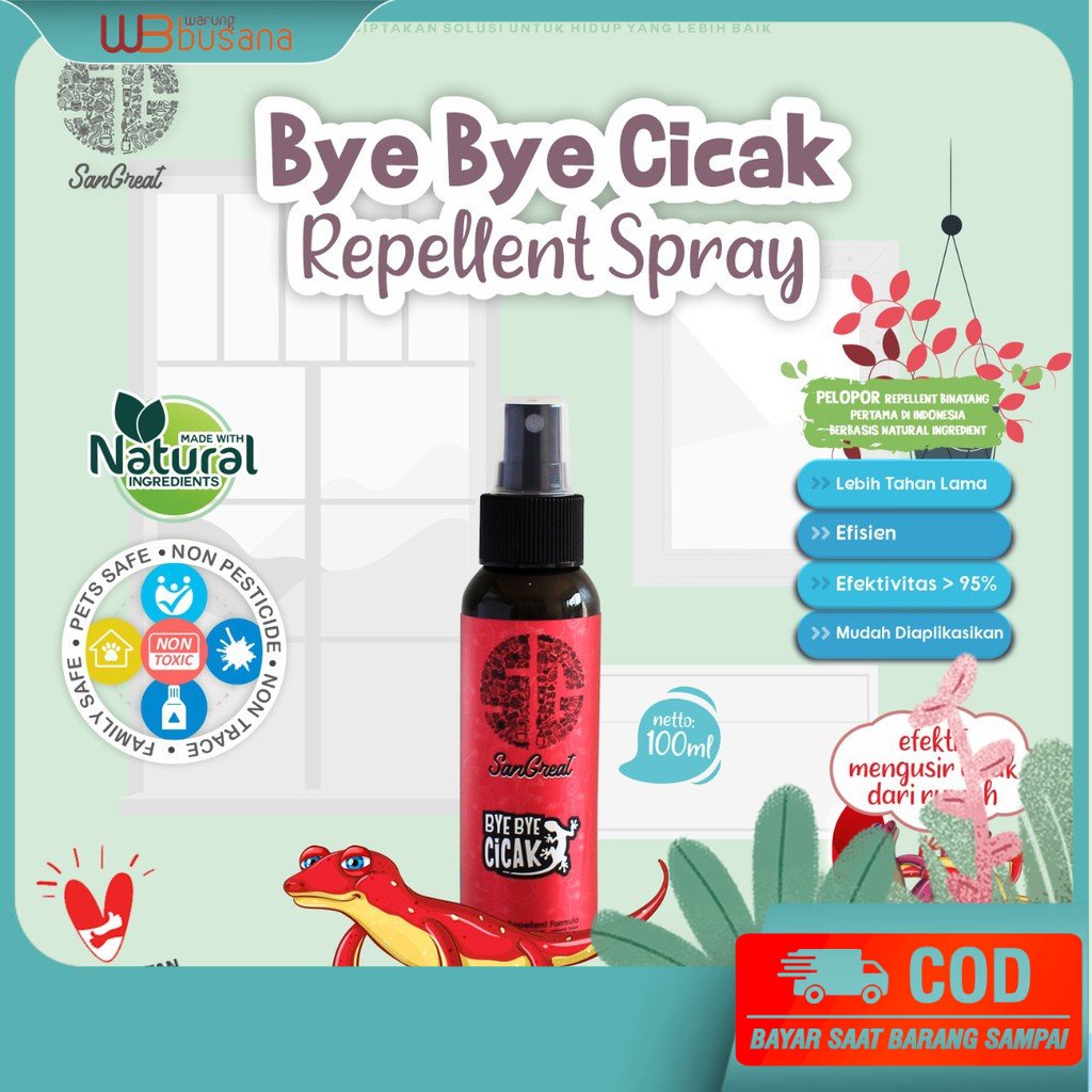 Jual SPRAY PENGUSIR CICAK NON PESTISIDA | OBAT ALAMI PENGUSIR CICAK ...