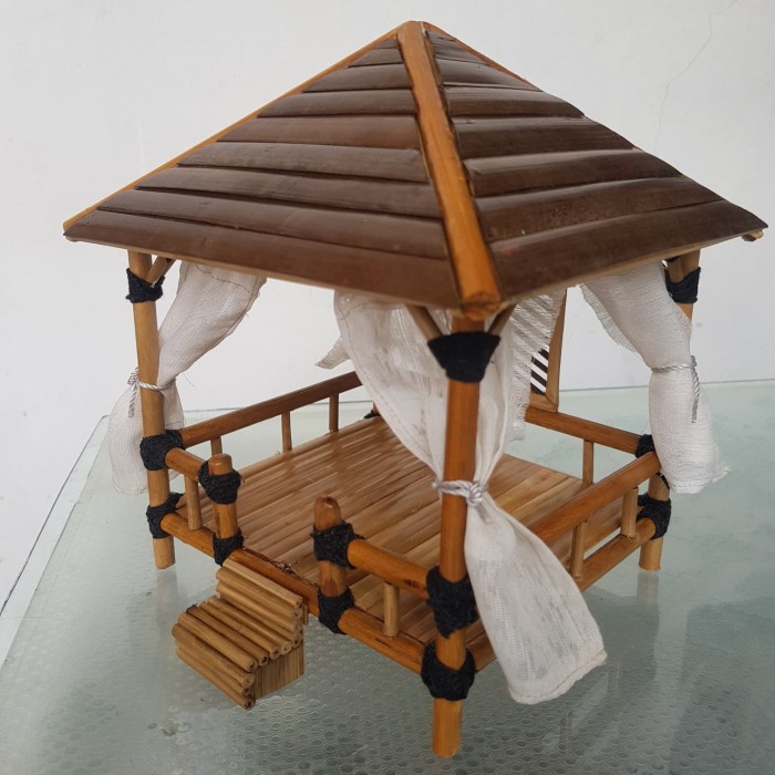 Jual Miniatur Gazebo bambu unik | Shopee Indonesia