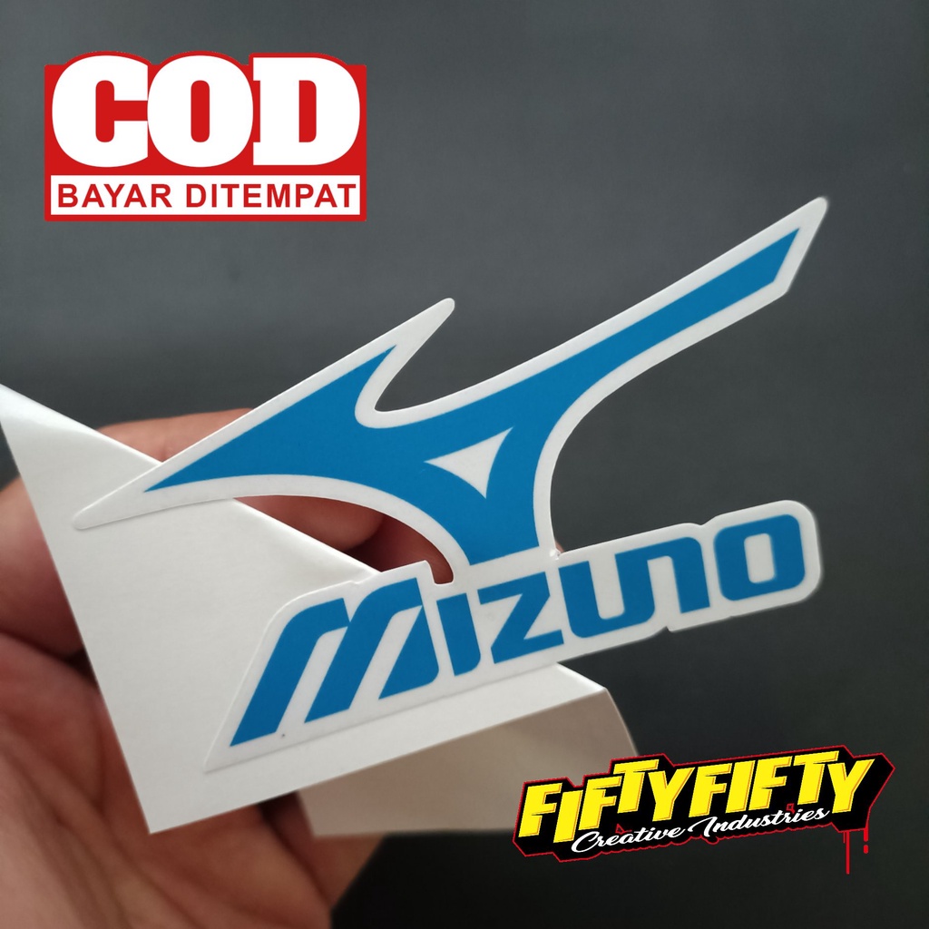 Jual Stiker Print Cut MIZUNO Stiker Printing Laminasi Glossy Stiker ...