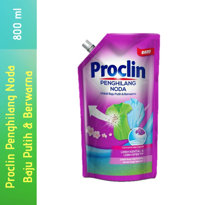 Jual Proclin Pembersih Noda Baju Putih & Berwarna | Shopee Indonesia