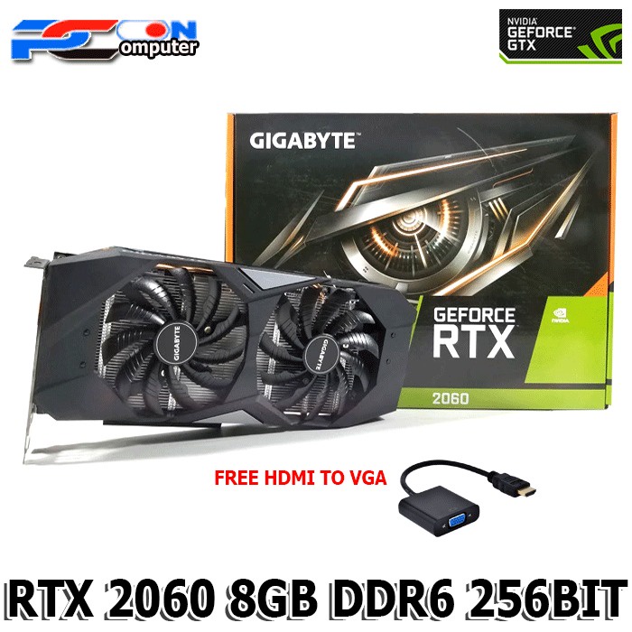 Jual VGA CARD GEFORCE NVIDIA RTX 2060 DDR6 256 BIT | Shopee Indonesia