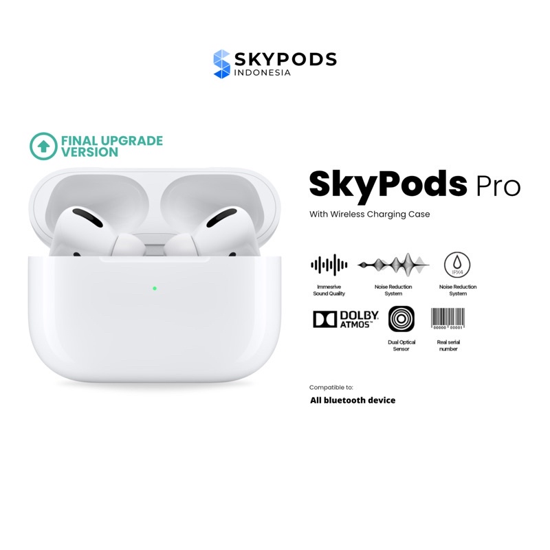 Jual Sky Pods Pro 2022 Final Upgrade Wireless Charging [Pop Up + Serial ...