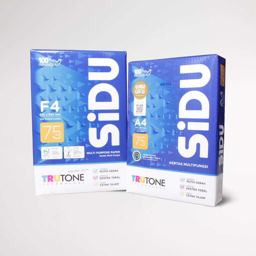 Jual Kertas HVS F4 75 gram SIDU Sinar Dunia | Shopee Indonesia