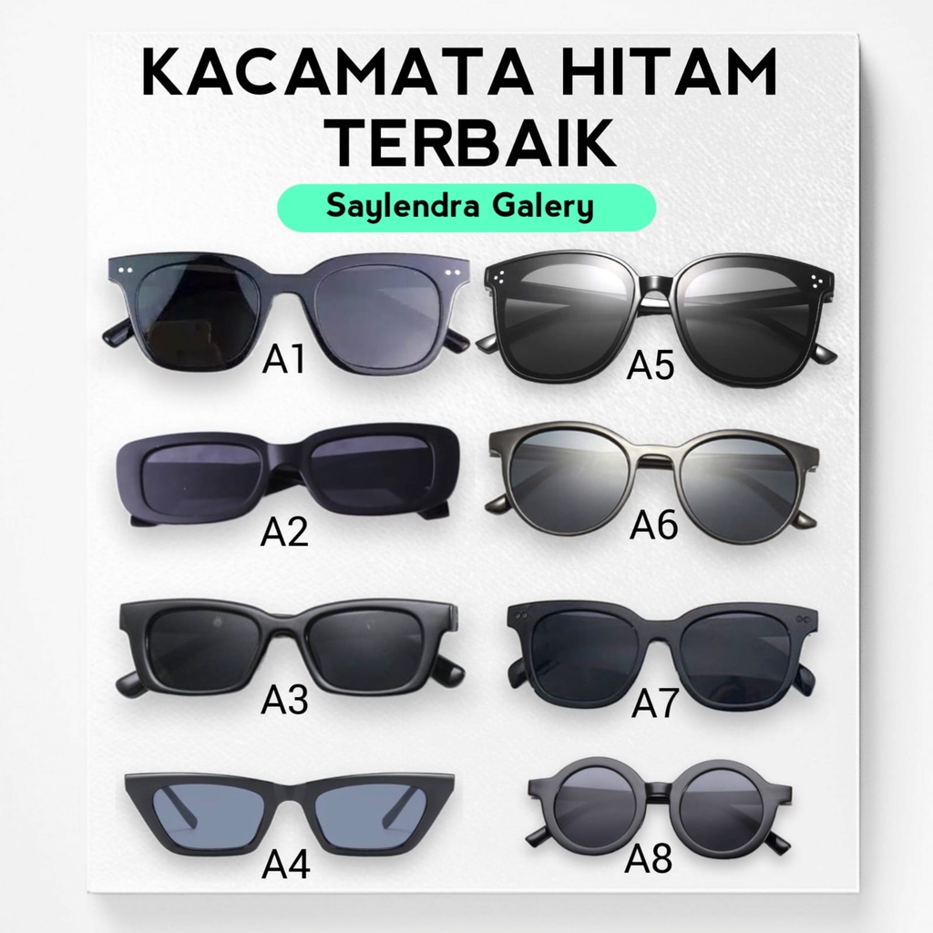 Jual Kacamata Hitam Kekinian Untuk Fashion Pria & Wanita Desain Terbaru ...