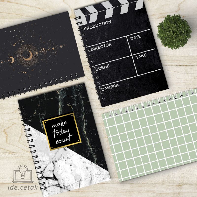 Jual Notepad Notebook Spiral A5 Softcover Aesthetic Isi 70 lembar ...