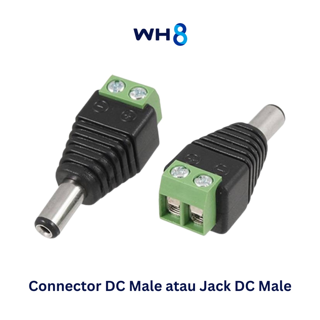 Jual Connector DC Male CCTV Konektor DC Male Jack DC Male | Shopee Indonesia
