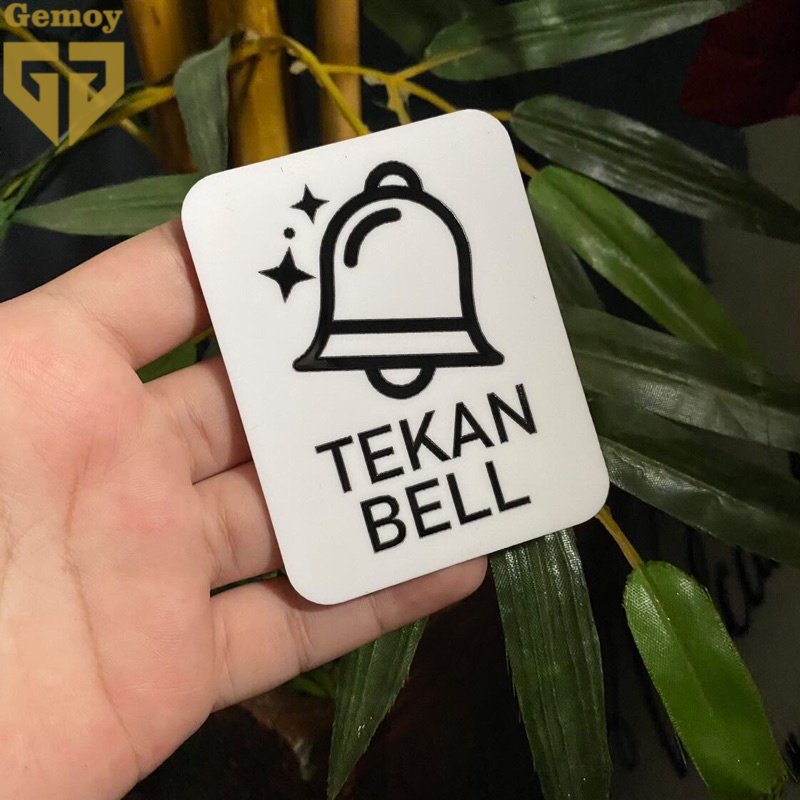 Jual Bel / Akrilik Tekan Bell / Sign Board Acrylic / Papan Tulisan ...