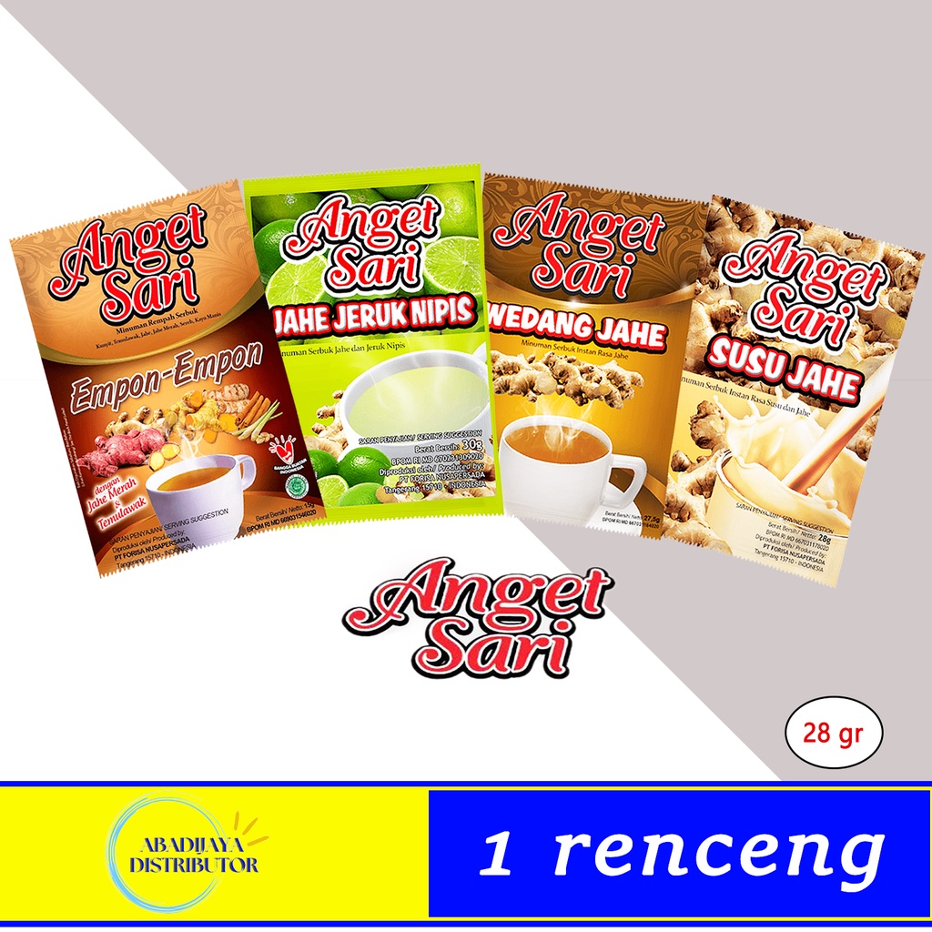 Jual Anget Sari Bubuk Minuman Instan Herbal Tradisional Berbahan Rempah ...