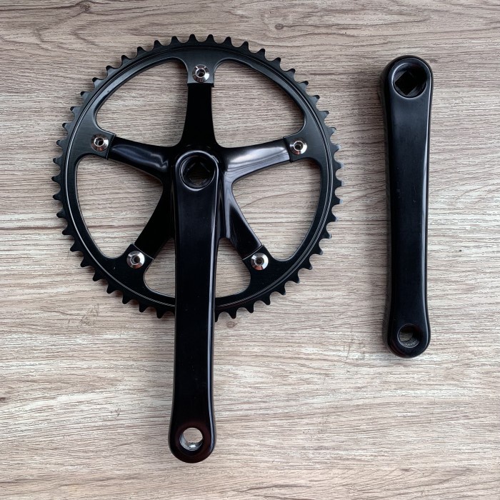 Jual CRANK BCD 144 49T UNTUK FIXIE DAN SINGLE SPEED | Shopee Indonesia
