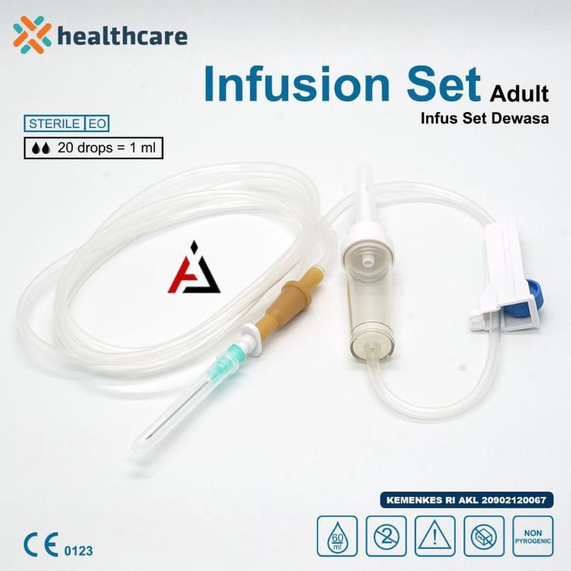 Jual Healtcare Infusion Set Dewasa dan Anak / Selang Infus / Alat Infus ...