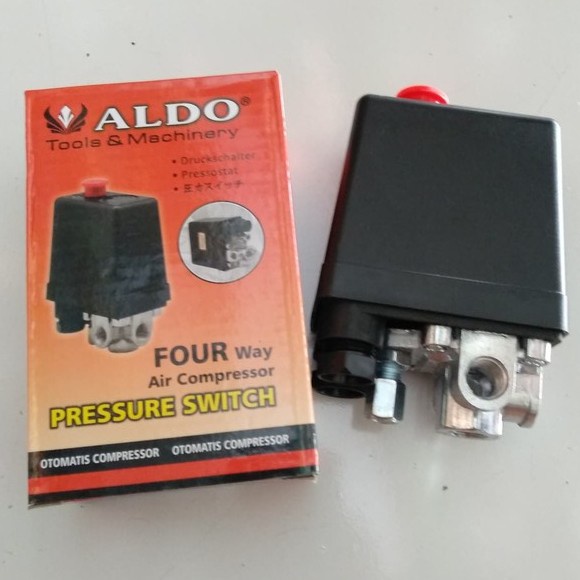 Jual ALDO SWITCH OTOMATIS KOMPRESOR MINI 4 LUBANG AIR COMPRESSOR ...