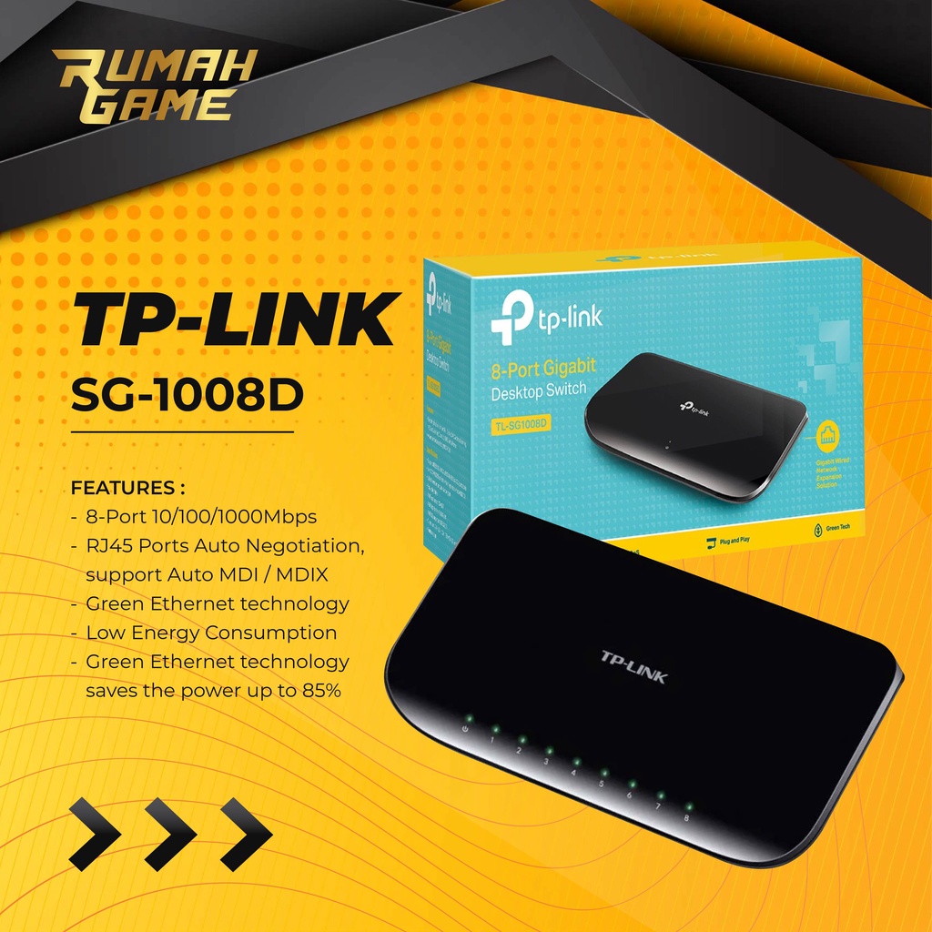 Jual TP-Link SG1008D Switch Hub 8 Port Gigabit / Switch Hub Gigabit 8 ...