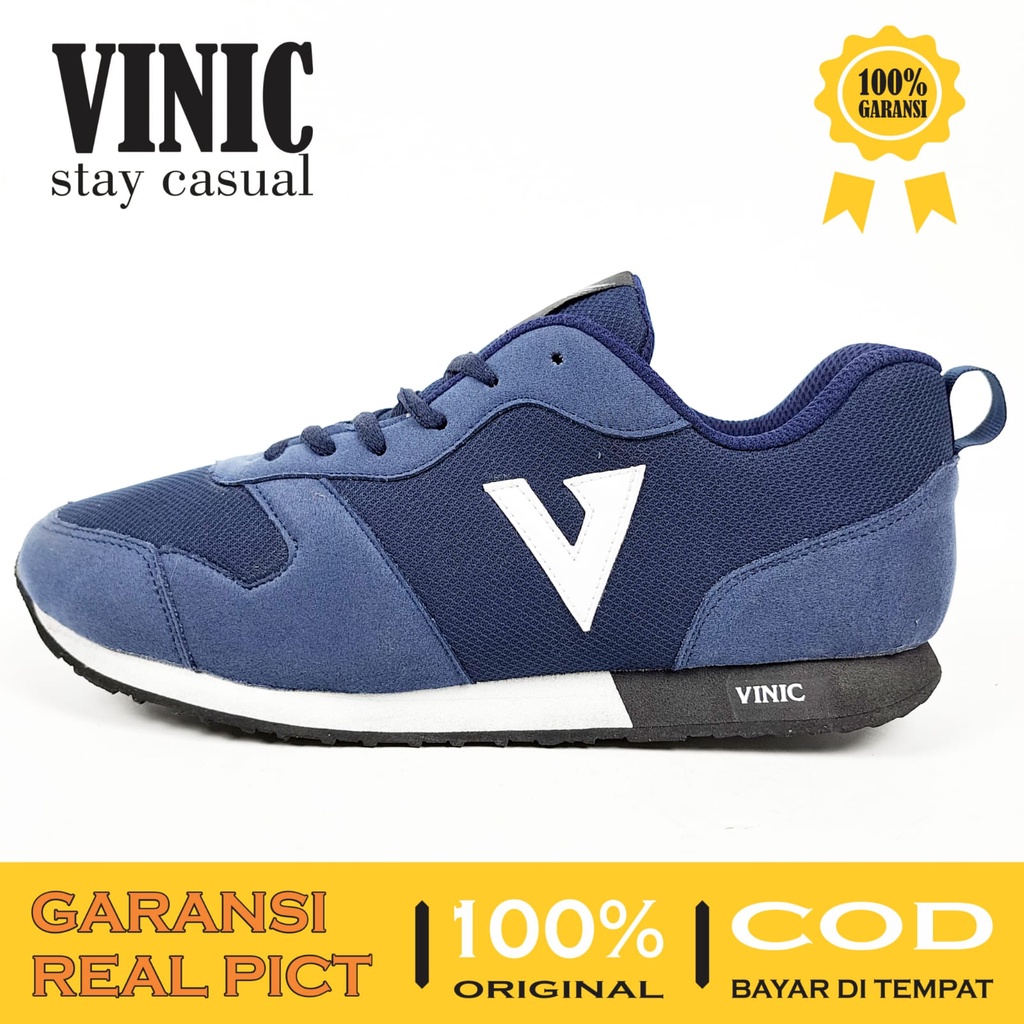 Jual Vinic Sneakers - Sepatu Sneakers Vinic Original Running Navy Soft ...