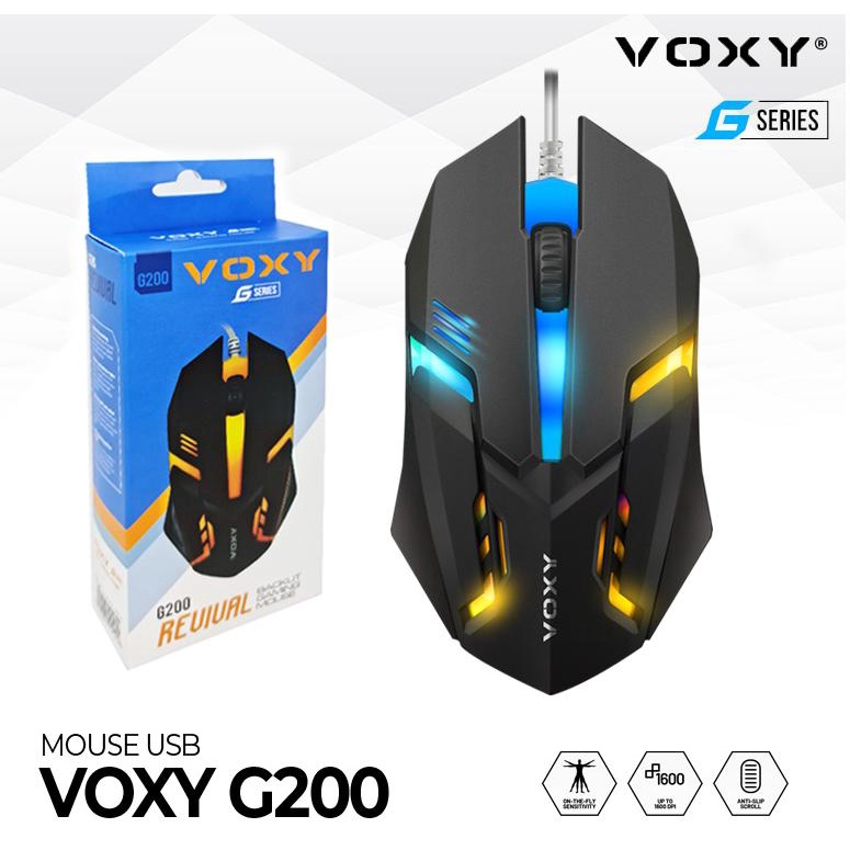Jual MOUSE GAMING RGB MURAH / MOUSE USB GAMING VOXY G200 RGB - 03030 ...
