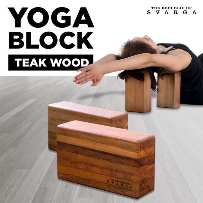 Jual Yoga Block/ Balok Yoga Kayu Jati Teak Wood SVARGA | Shopee Indonesia