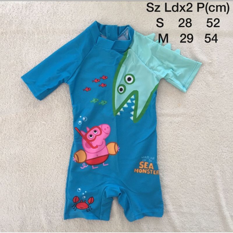 Jual baju renang george pig anak cowok anak peppa kartun babi | Shopee ...