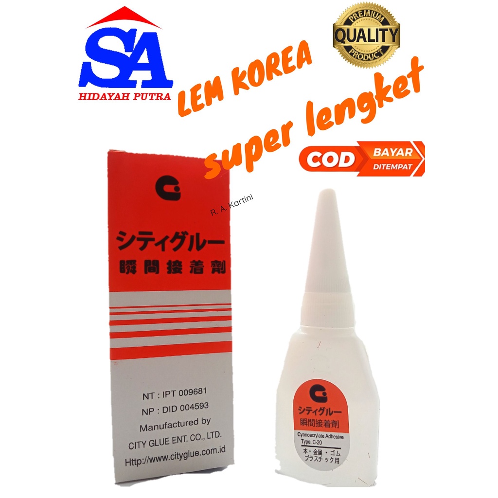 Jual [ LEM SUPER ] LEM KOREA SUPER LENGKET LEM SERBAGUNA LEM ORIGINAL ...