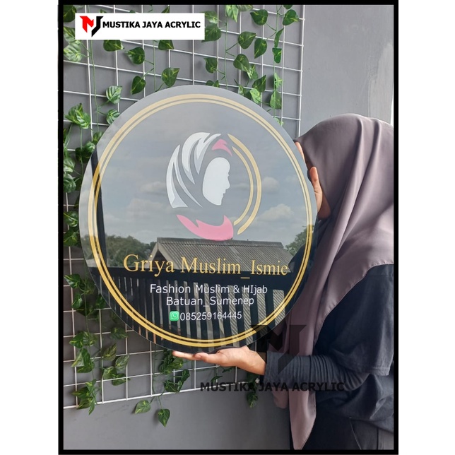Jual PLANG NAMA TOKO AKRILIK PLANG NAMA CRYLIC CUSTOM LOGO TULISAN ...