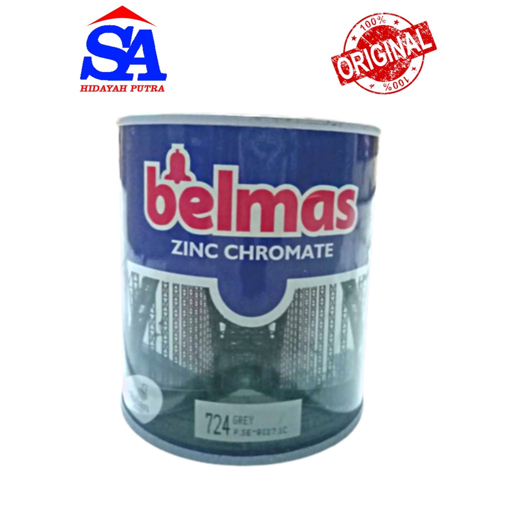 Jual BELMAS ZINC CROMATE 1KG /MENI/ WARNA HIJAU DAN ABU ABU/ cat ...