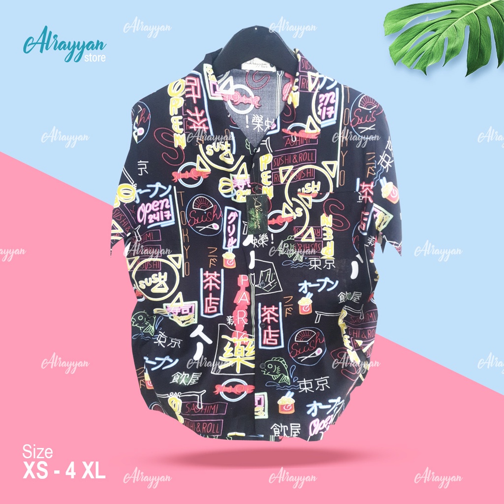 Jual Calderioz - Kemeja Hawai Rayon Motif Japanese Style Men And Women ...