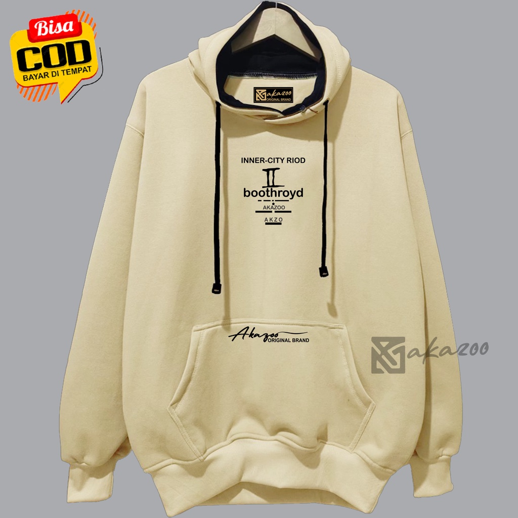Jual switer cowok distro original Sablon Bohtroyd Warna Cream sweater ...
