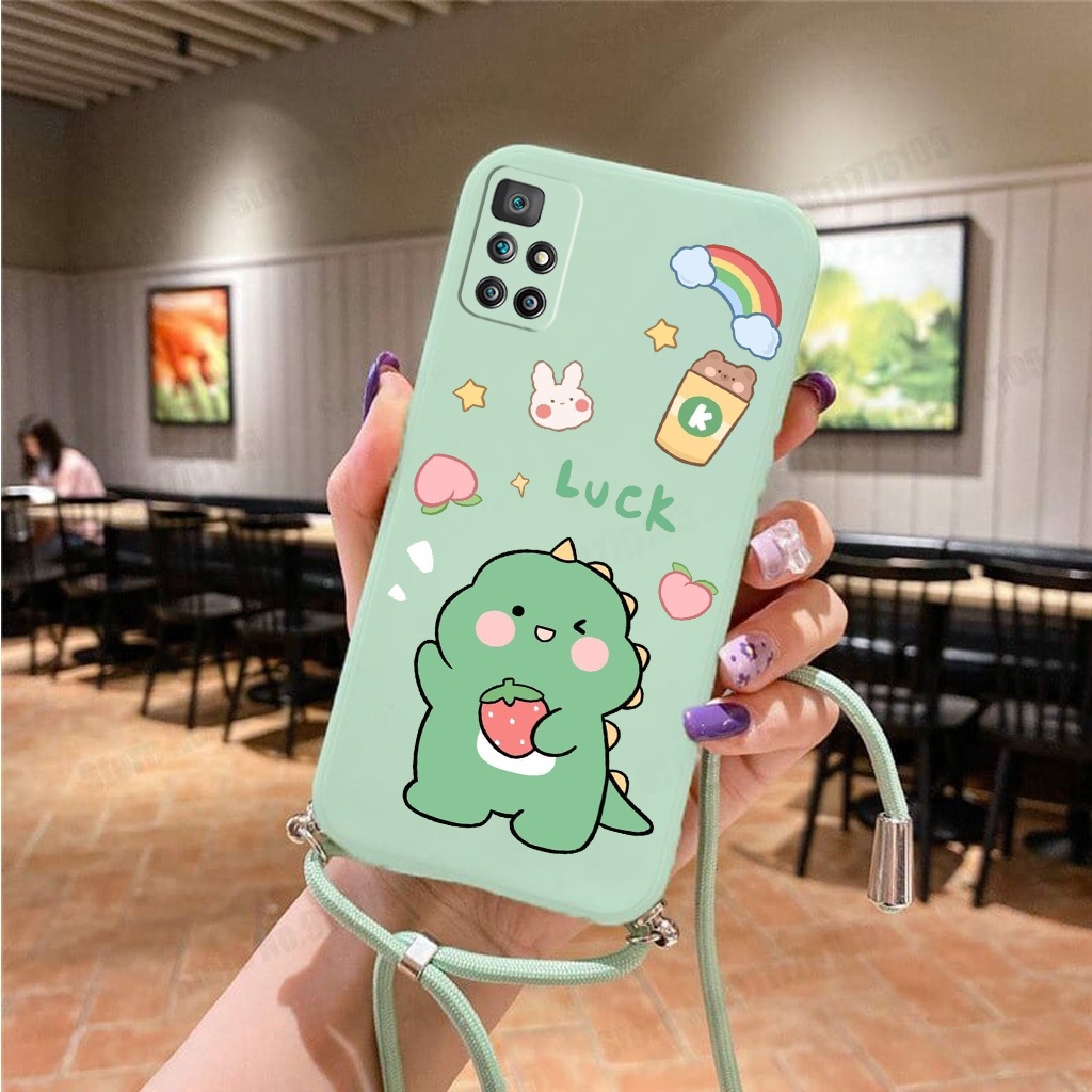 Jual Softcase Macaron Motif Cute Tali Sling Redmi 10 Poco M5s Redmi
