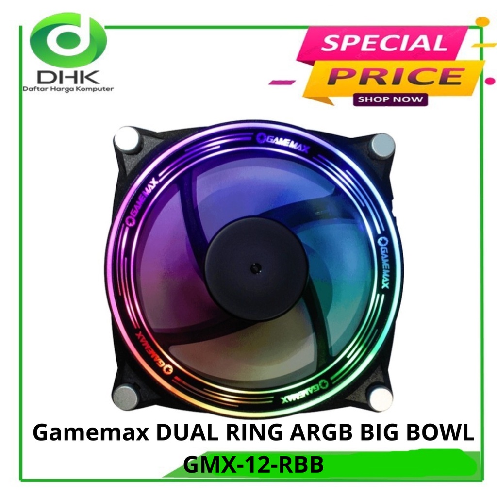 Jual Gamemax DUAL RING ARGB BIG BOWL GMX-12-RBB | Shopee Indonesia