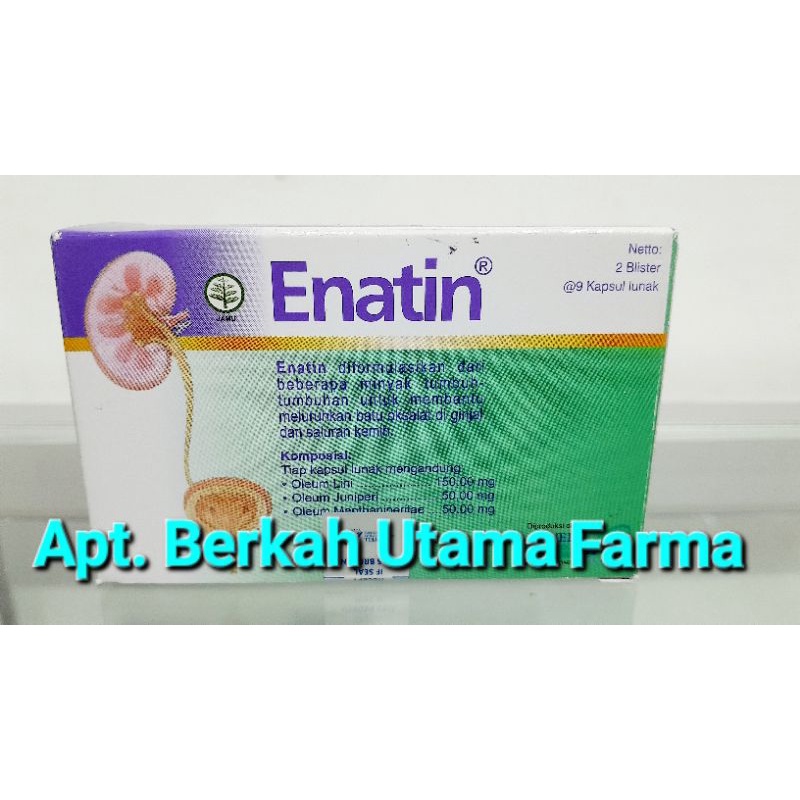Jual Enatin Box Isi 18 Kapsul Lunak - Mencegah Terbentuknya Baru Ginjal ...
