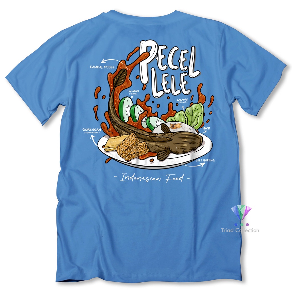 Jual Kaos Indonesia Local Food Series SAMBEL PECEL LELE LALAPAN ...