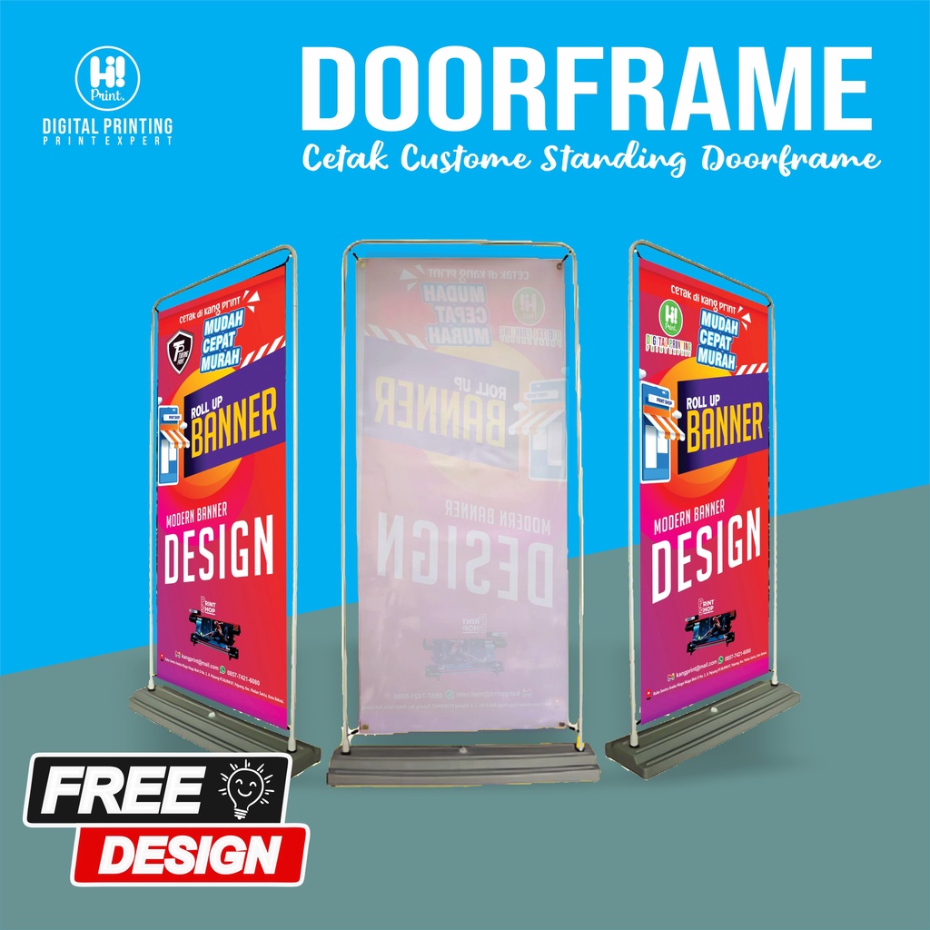 Jual Cetak Door Frame Banner,Standing Banner Door Frame | Shopee Indonesia