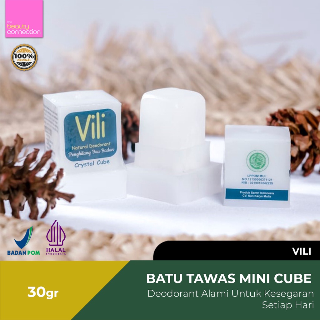 Jual Vili Tawas Deodoran Mini Cube - 30g [BPOM HALAL] | Shopee Indonesia