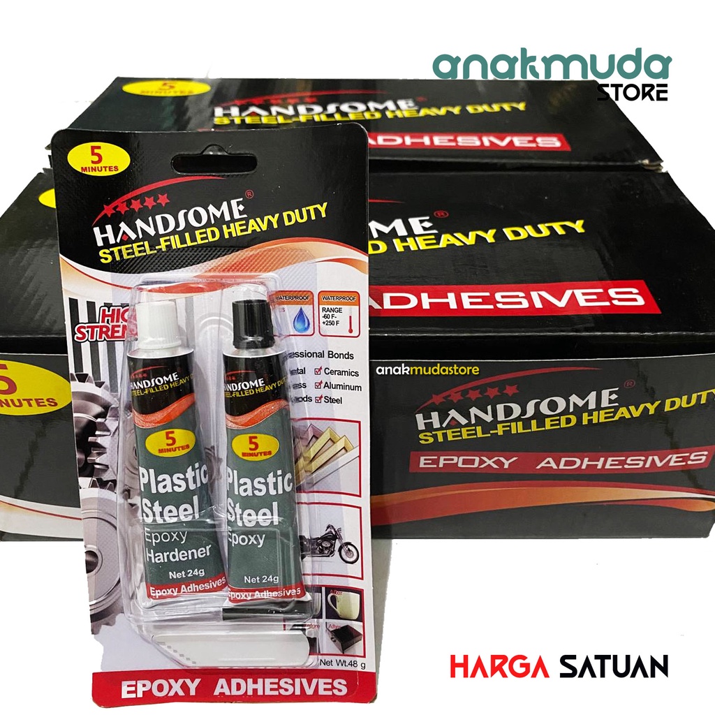Jual (EPX1) Lem Besi Tukang 5 menit Epoxy Untuk Besi Baja Tembaga ...