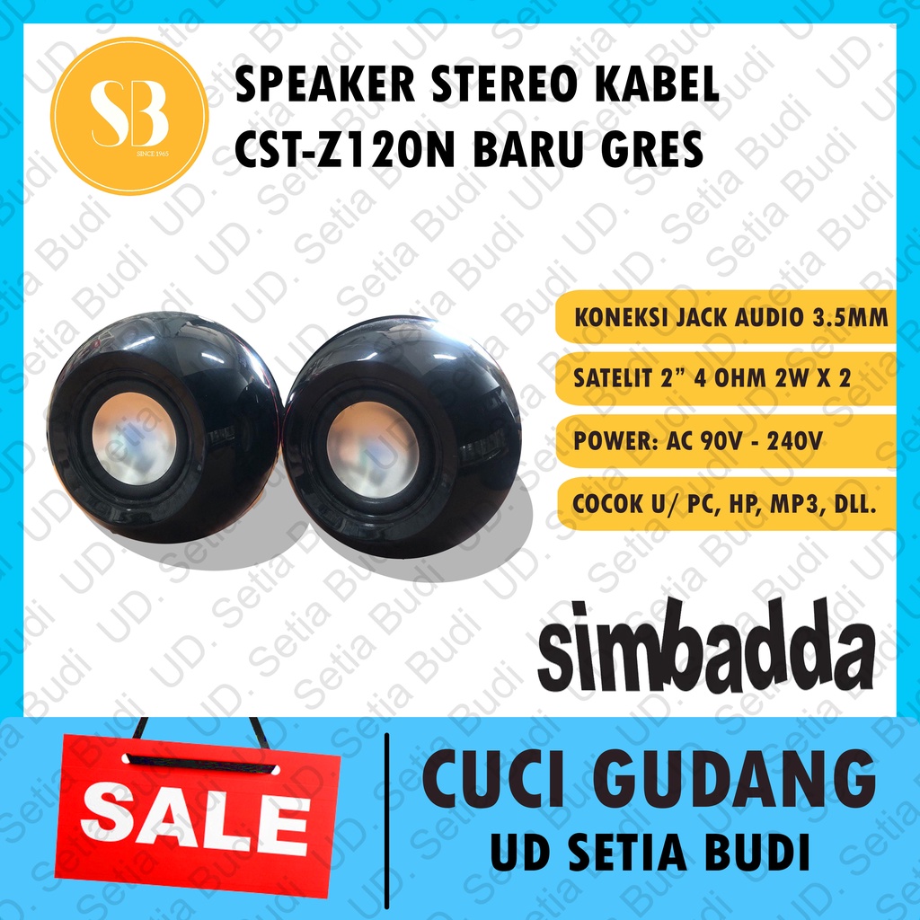 Jual Speaker Stereo Kabel Komputer PC MP3 HP Simbadda CST-z120N ...