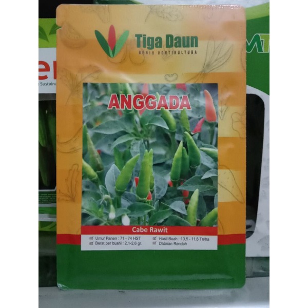 Jual Benih Cabe Rawit Anggada 10Gram - Cap Tiga Daun | Shopee Indonesia