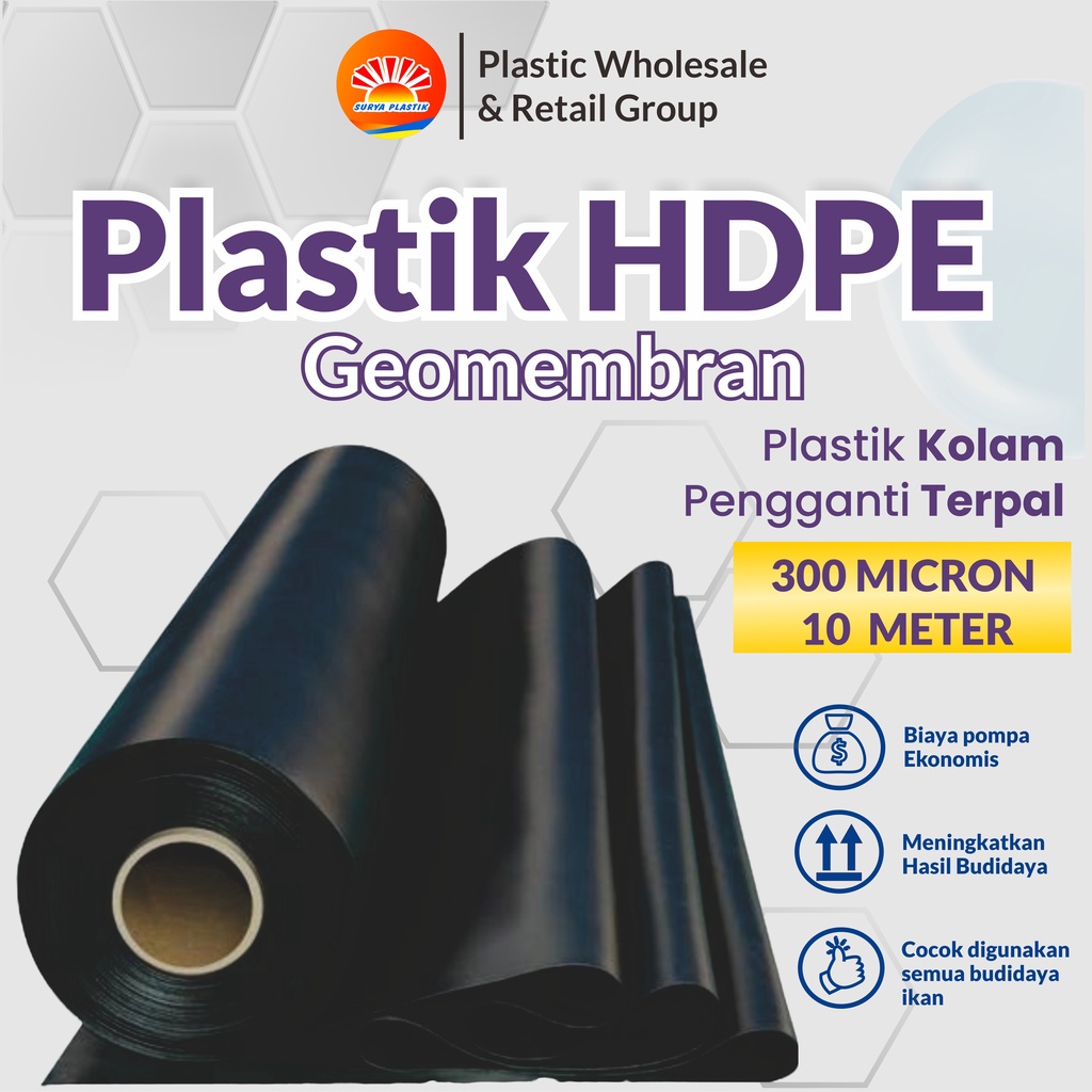 Jual GEOMEMBRAN HDPE TEBAL MICRON LEBAR 10 METER (SAMBUNGAN) | Shopee Indonesia