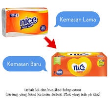 Jual GW [BEST SELLER] TISSUE NICE 180 SHEET 2 PLY / TISU TISSU FACIAL ...