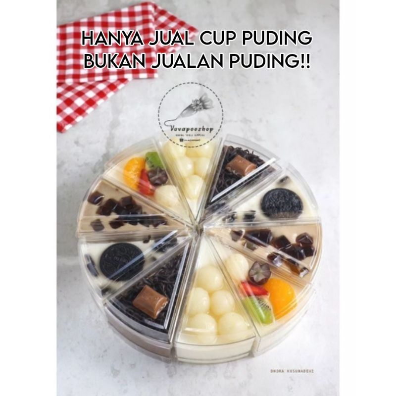 Jual Cup Puding Segitiga CH-48 isi 10pcs / Cup Puding Slice Cake ...