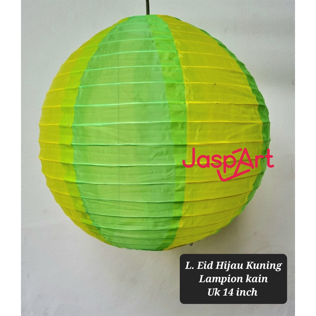 Jual Lampion LEBARAN HIJAU KUNING LAMPION IDUL FITRI LAMPION KAIN EID ...