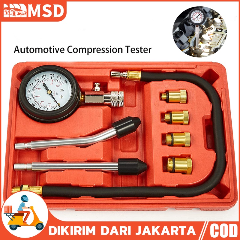 Jual 8Pcs / Set Tester Kompresi Silinder Mesin Mobil Alat Pengukur ...
