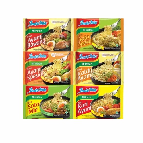 Jual Indomie Kuah Mie Instant Rebus Ayam Bawang / Soto / Kari Aneka ...
