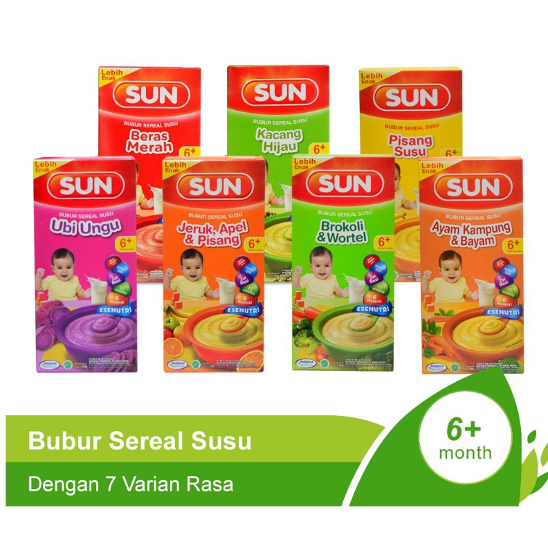 Jual Sun Bubur Bayi mpasi 120 gram / bubur mpasi bayi | Shopee Indonesia