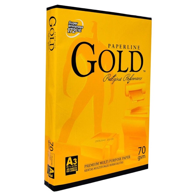 Jual Kertas HVS putih merk Paperline GOLD ukuran A3 70gr | Shopee Indonesia