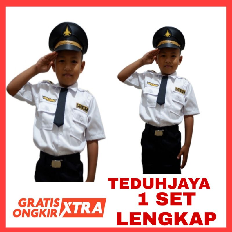 Jual Baju seragam pilot anak / baju pilot anak tk / baju pilot anak ...