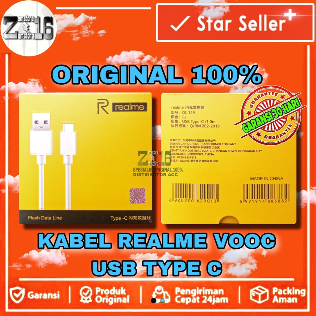 Jual Kabel Data Realme VOOC 10 Pro , 10s , Narzo 20 Pro , Narzo 30 Pro ...