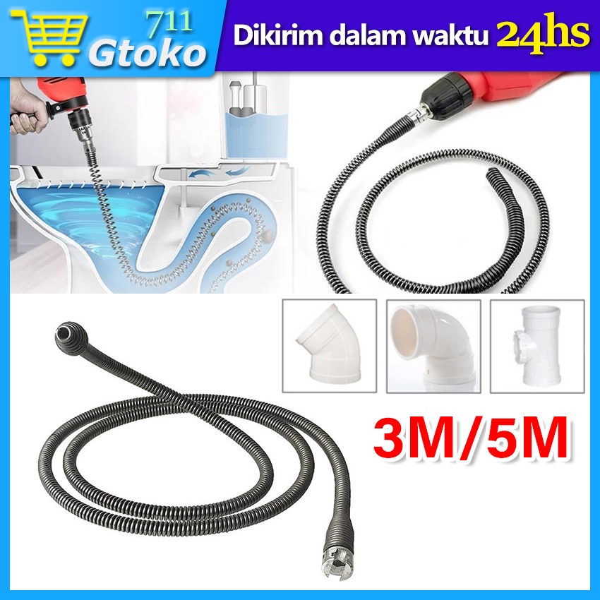 Jual Kawat Pembersih Pipa Mampet Saluran Air Wastafel Tersumbat Kotoran Dapur Toilet Anti Sumbat ...